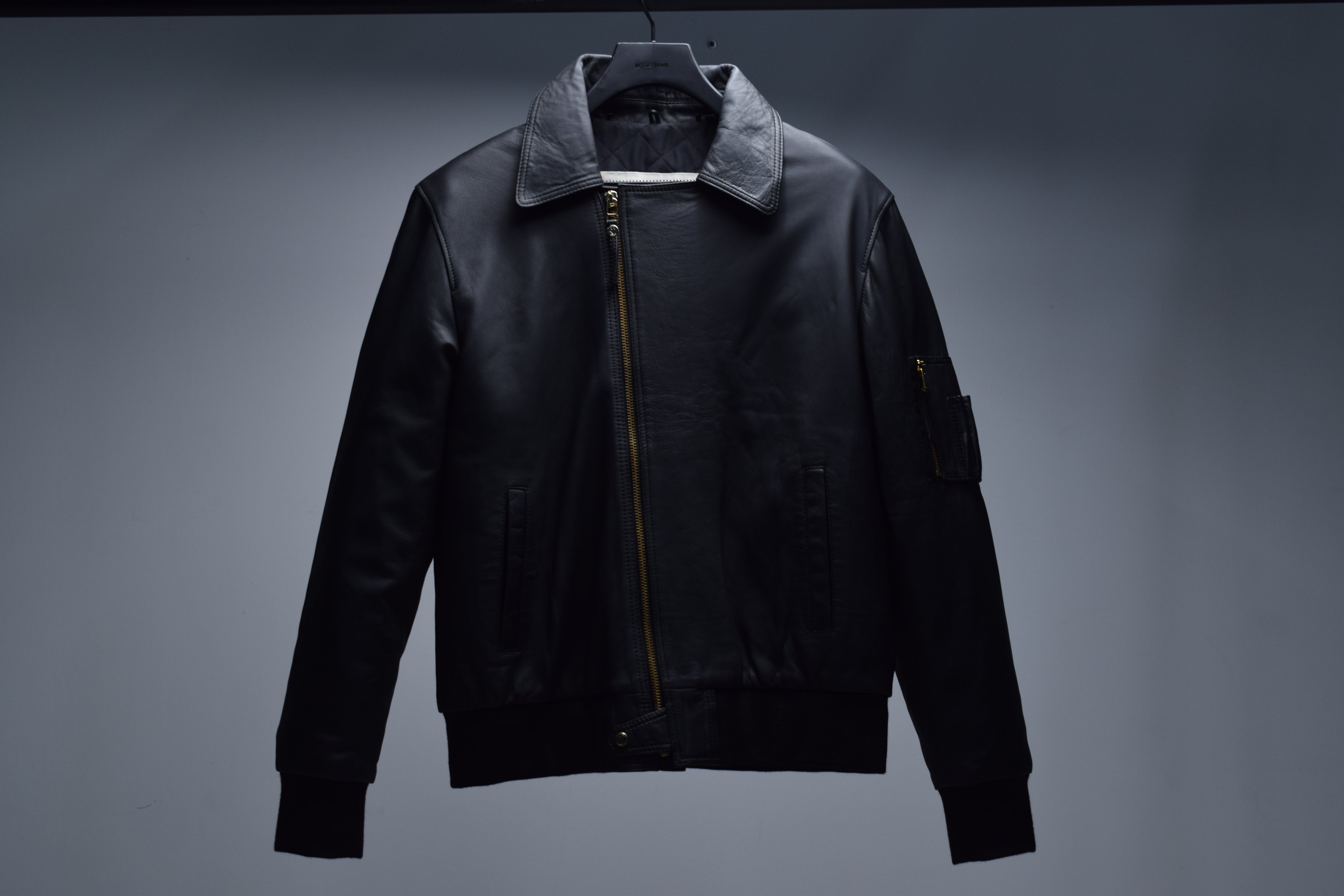 Aviator Bomber Gold Hardware / Mens / XXXL / Excellent – BODA SKINS