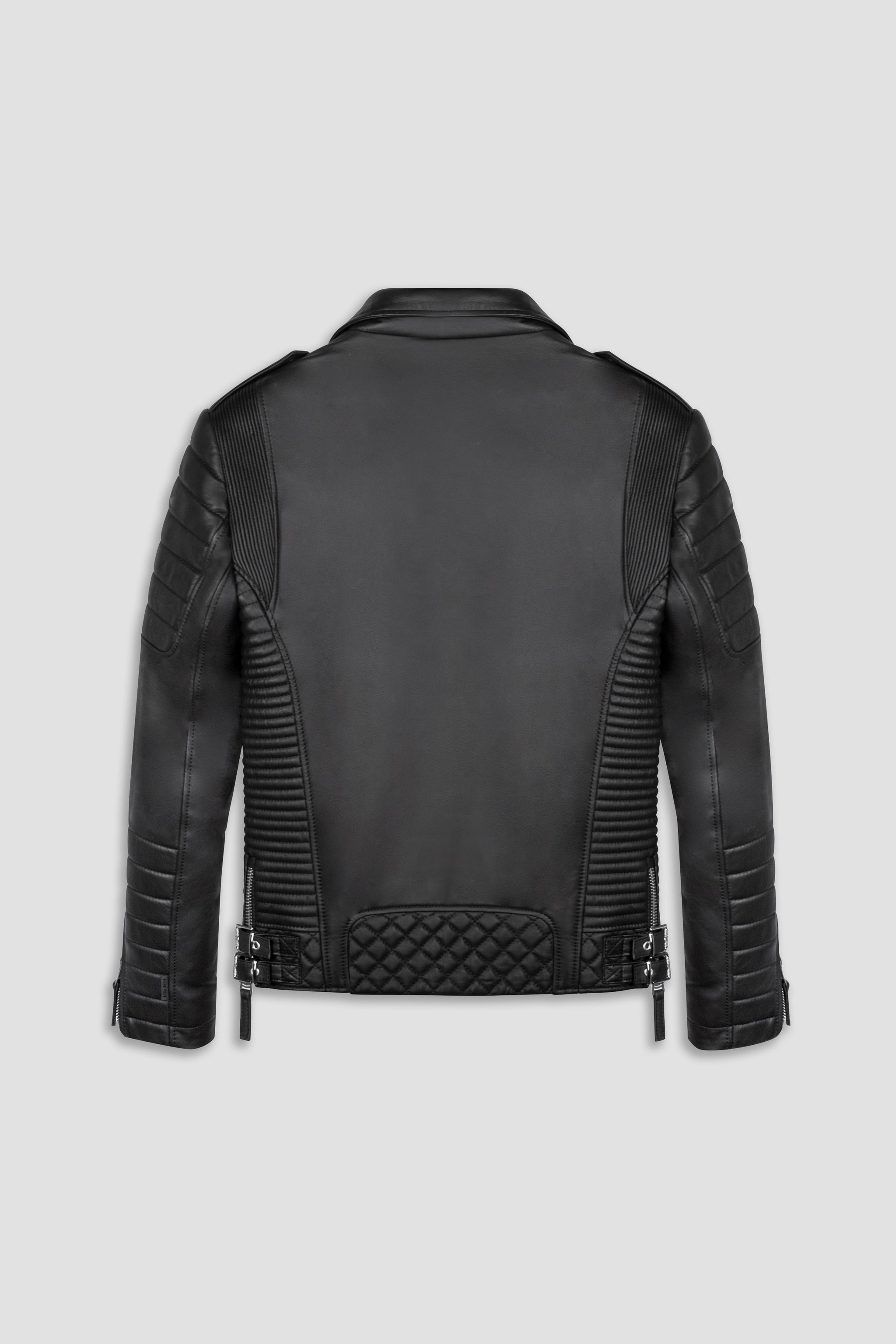 Men's Kay Michaels: Leather Jacket in Black | BODA SKINS