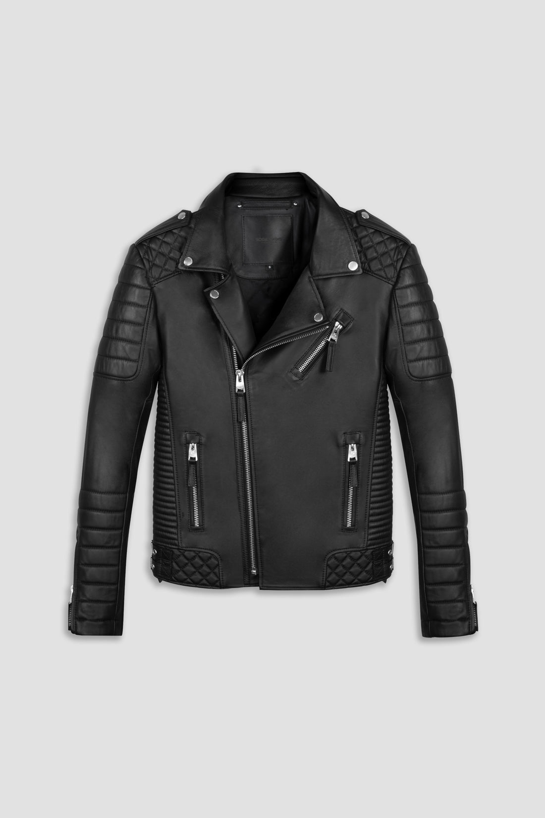 Men's Kay Michaels: Leather Jacket in Black | BODA SKINS