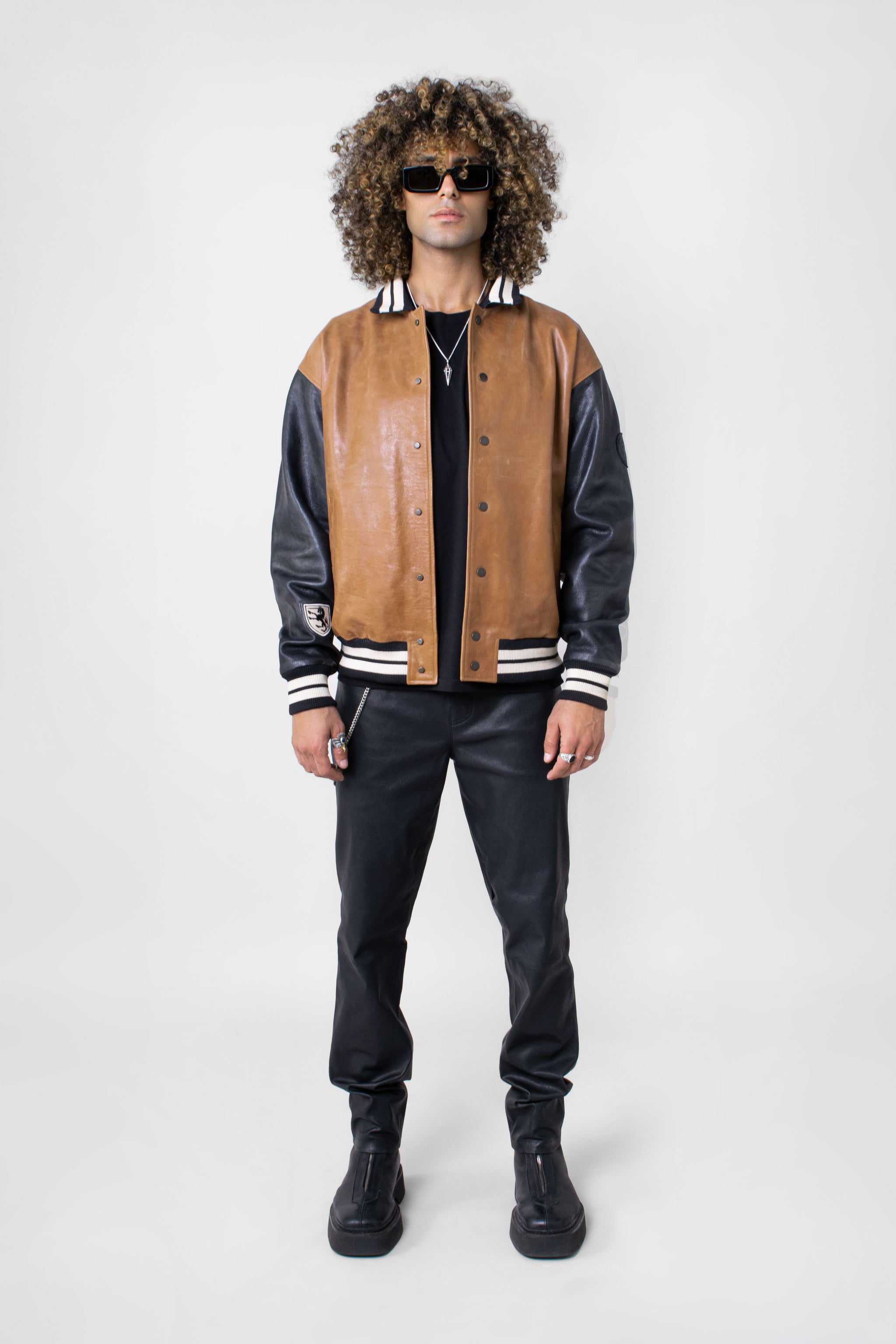 VARSITY LEATHER JACKET NOMAD – BODA SKINS